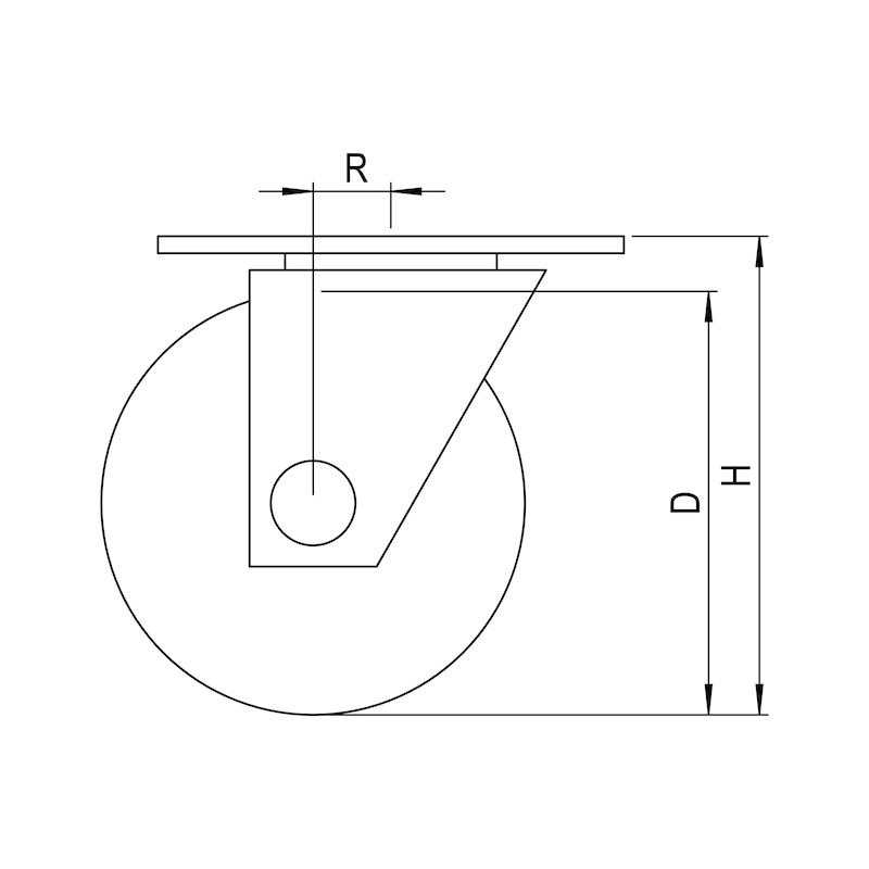 Buy Swivel machinery castor with rotatable holder online