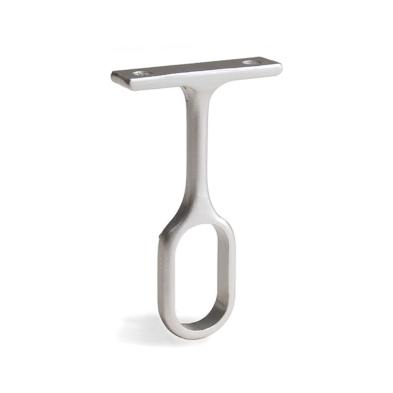 Buy Centre wardrobe rail support, oval, Emuca online