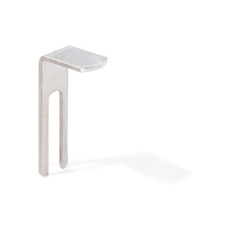 Buy Glass shelf support, zamak, angular shape, Emuca online