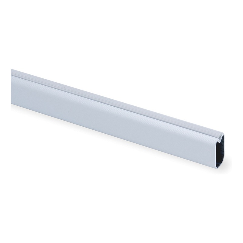 Buy Cupboard rail alu oval w. protective rubber, Emuca online