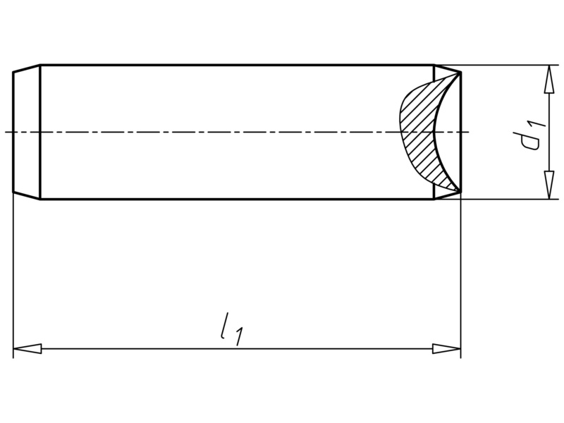 ISO 2338 m6 Edelstahl A1 blank