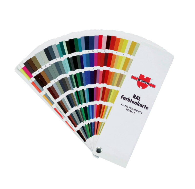 RAL colour card