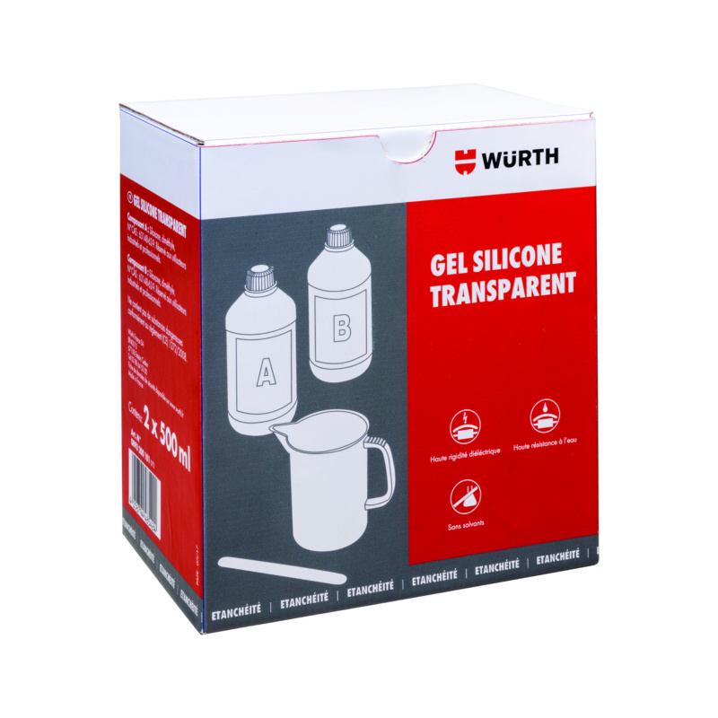Gel silicone transparent 2C pour Professionnels - Würth