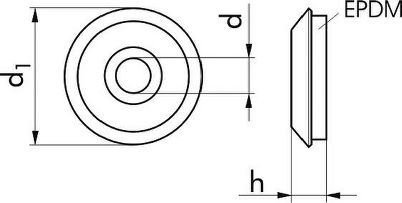 EPDM-Dichtung für Stockschrauben M10/M12 | Würth